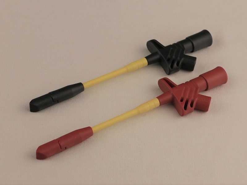 SKS Hirschmann Klemmprüfspitzen Set KLEPS 2700 rot/schwarz 4mm - 972 ...