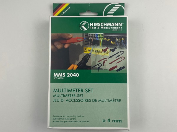 SKS Hirschmann Multimeter-Set MMS 2040 rot schwarz 8-teilig - 972-342 ...